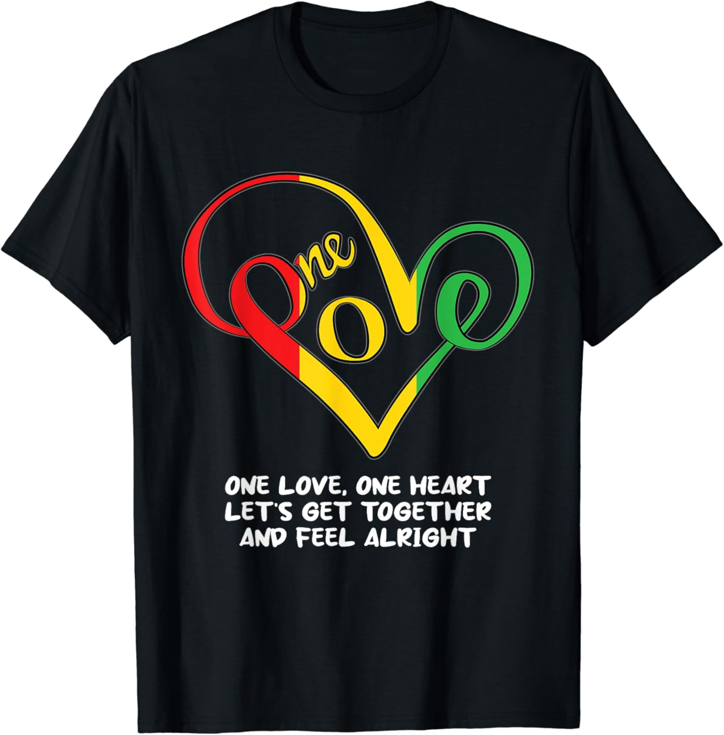 One African Love Heart Black History Month Cool BLM Melanin T-Shirt ...