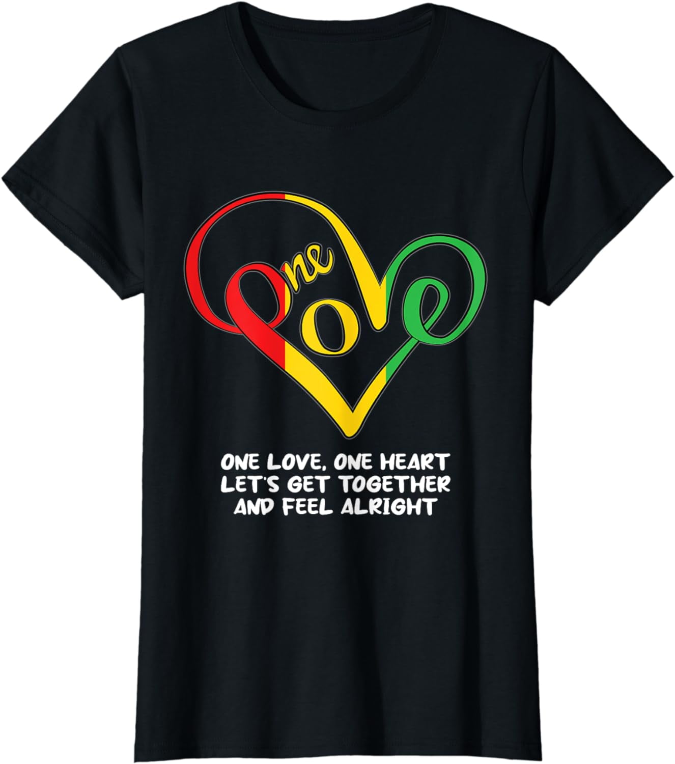 One African Love Heart Black History Month Cool BLM Melanin T-Shirt ...