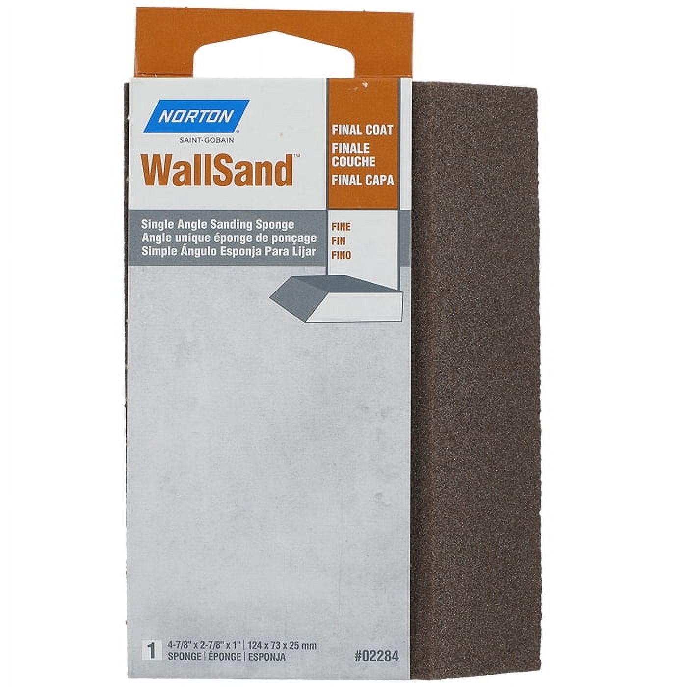 One Angle Norton 02284 WallSand Small Area Sanding Sponge Fine ...