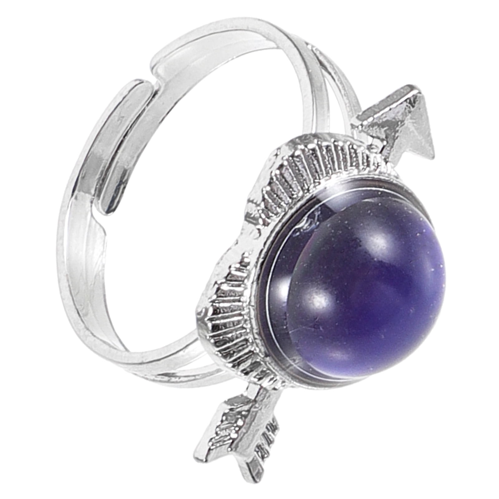 One Arrow Pierced Heart Color Changing Ring Jewlery Rings Mood for Men ...