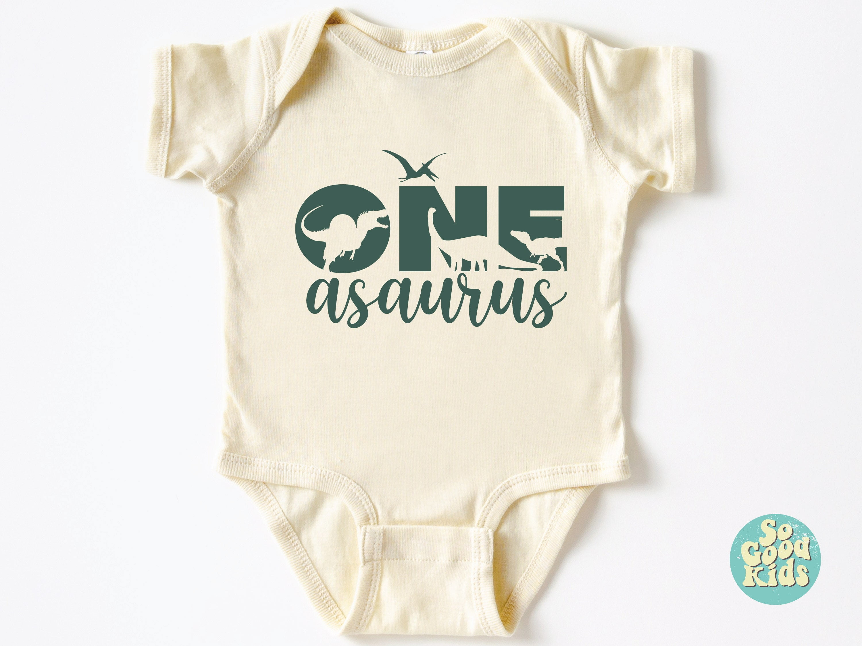 One Asaurus Shirt, One Year Old Gift, First Birthday Gift, Baby Shower ...