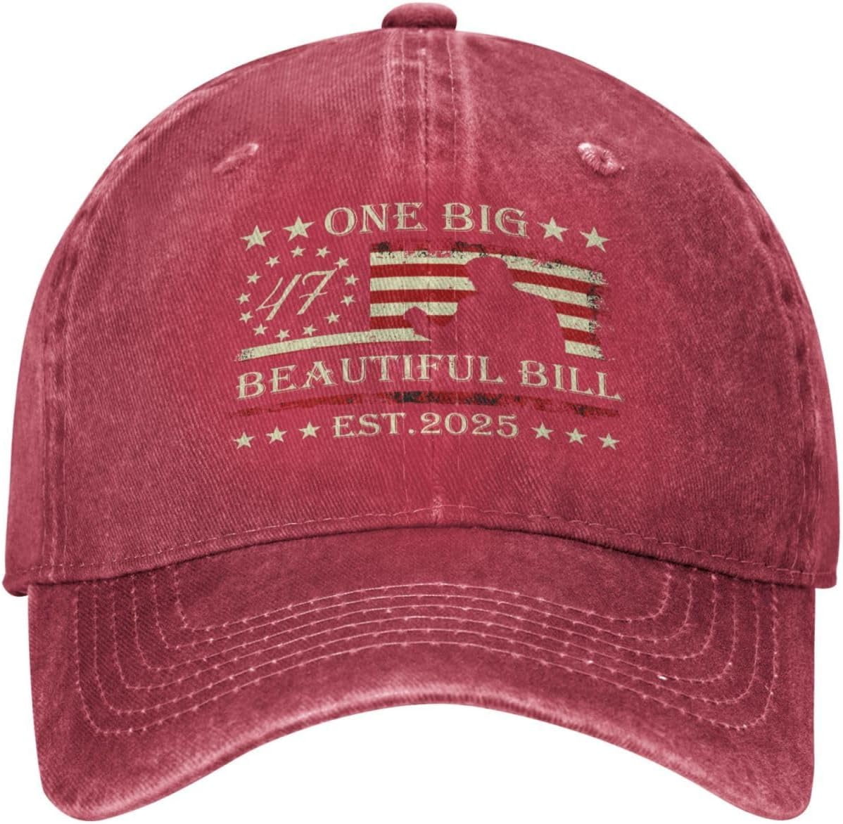 One Big Beautiful Bill Cap Pro 47 Mesh Denim Hat - Walmart.com