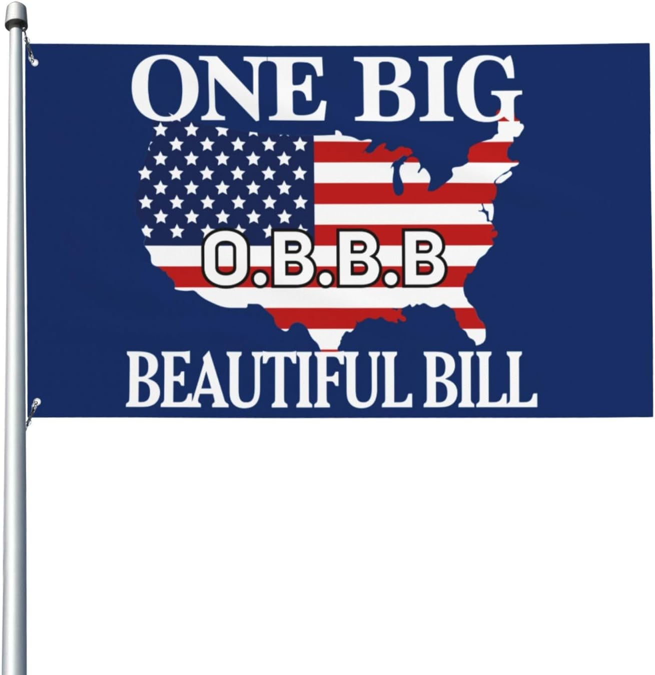 One Big Beautiful Bill Flag Sign 3x5 I Support One Big Beautiful Bill Flag Banner Obbb Flags ...