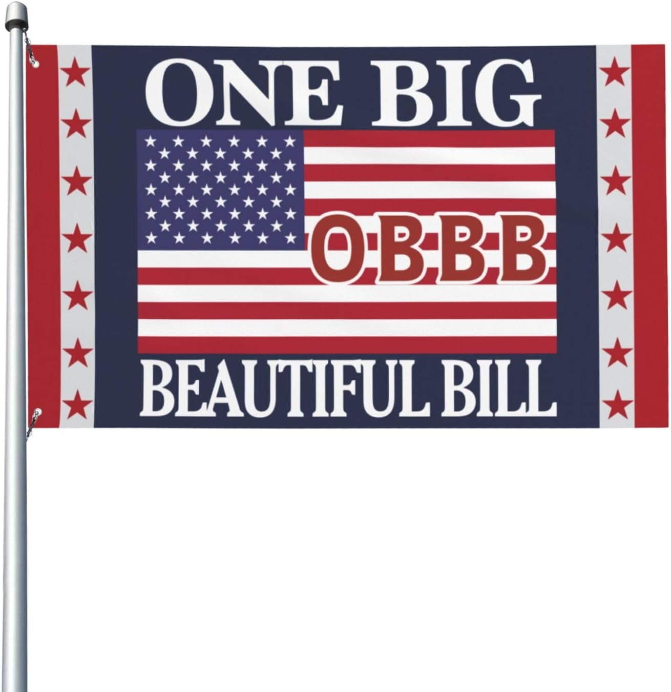 One Big Beautiful Bill Flag Sign 3x5 I Support One Big Beautiful Bill Flag Banner Obbb Flags ...