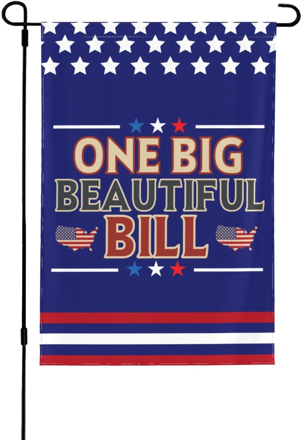One Big Beautiful Bill Garden Flag 12x18 Obbb I Support One Big ...