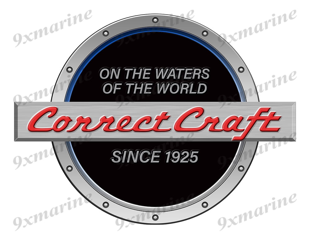 One Black Correct Craft Boat Designer Sticker Remastered - Walmart.com