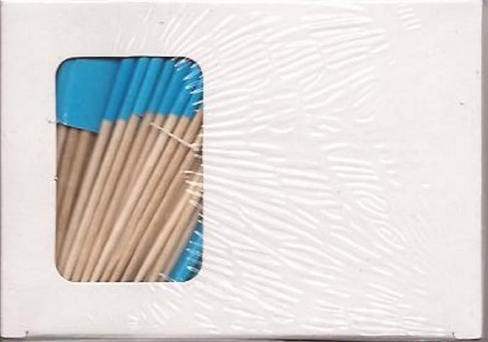 100 Blue Toothpick Flags, 100 Cupcake Flag Toothpicks or Cocktail Picks ...
