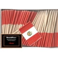 One Box Peru Toothpick Flags, 100 Small Peruvian Cupcake Flag ...