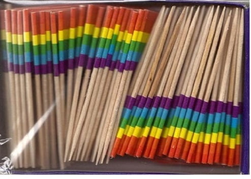 100 Rainbow Toothpick Flags, 100 Cupcake Flag Toothpicks or Cocktail ...
