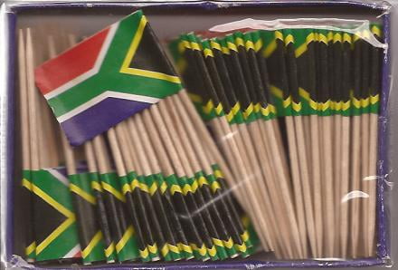 100 South Africa Toothpick Flags, 100 Cupcake Flag Toothpicks or ...