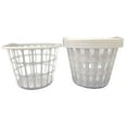 One Bushel Plastic Laundry Baskets, 14.5” Round x 12.5” H (Set of 6 ...