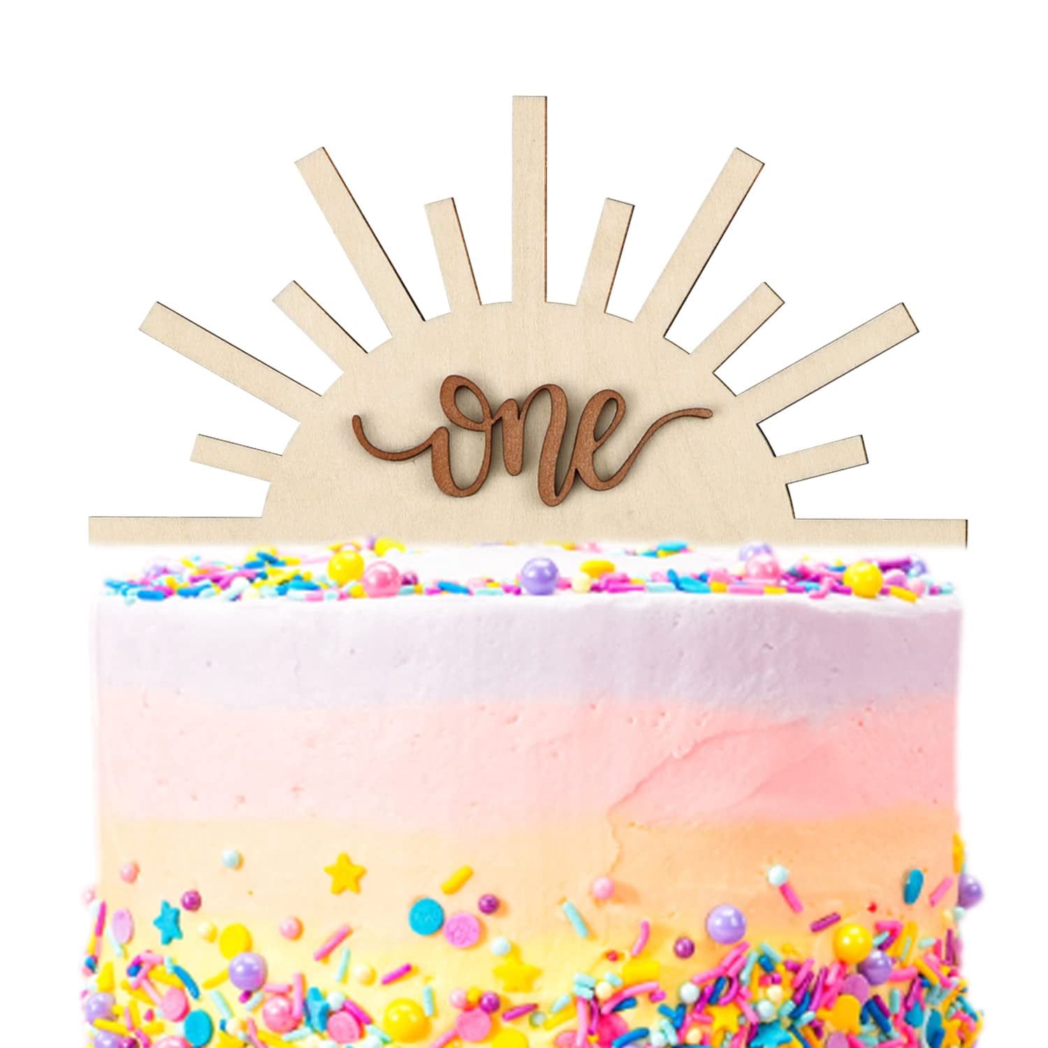 One Cake Topper for First Birthday RST1 First trip around the sun Boho ...