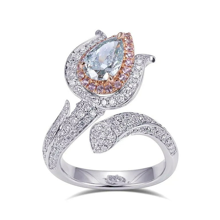 Fancy Blue Diamond Engagement Rings
