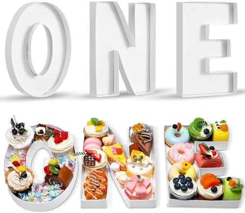 One Charcuterie Board Letters Baby Shower Cardboard Number Fillable ...