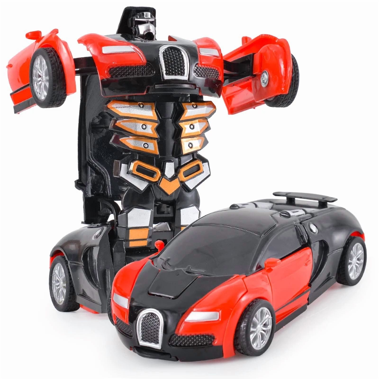 One Click Automatic Collision Deformation Robot Boy Gift Dual Form Toy ...