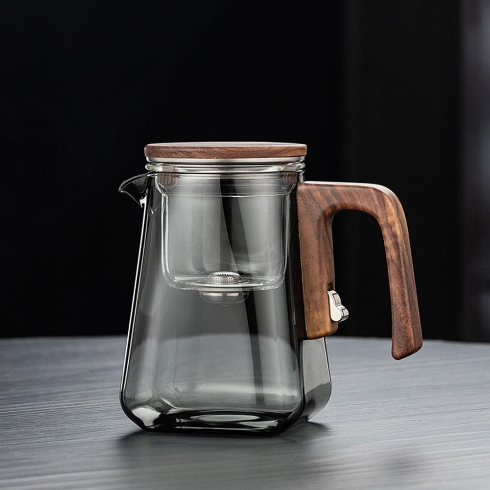 One Click Magnetic Switch Tea Separation Filtration Glass Tea Pot ...