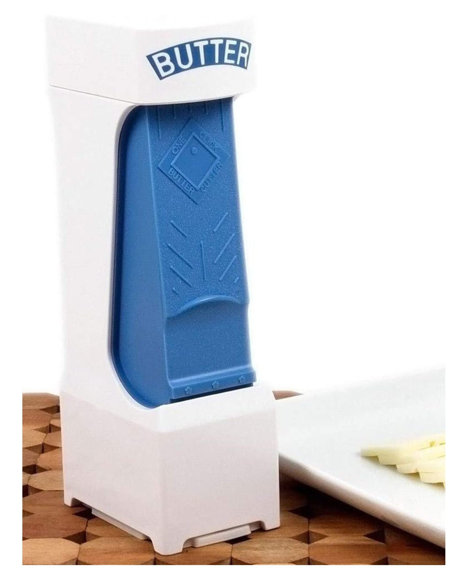 One Click Stick Butter Cutter with Stainless Steel Blade (Regular Blue ...