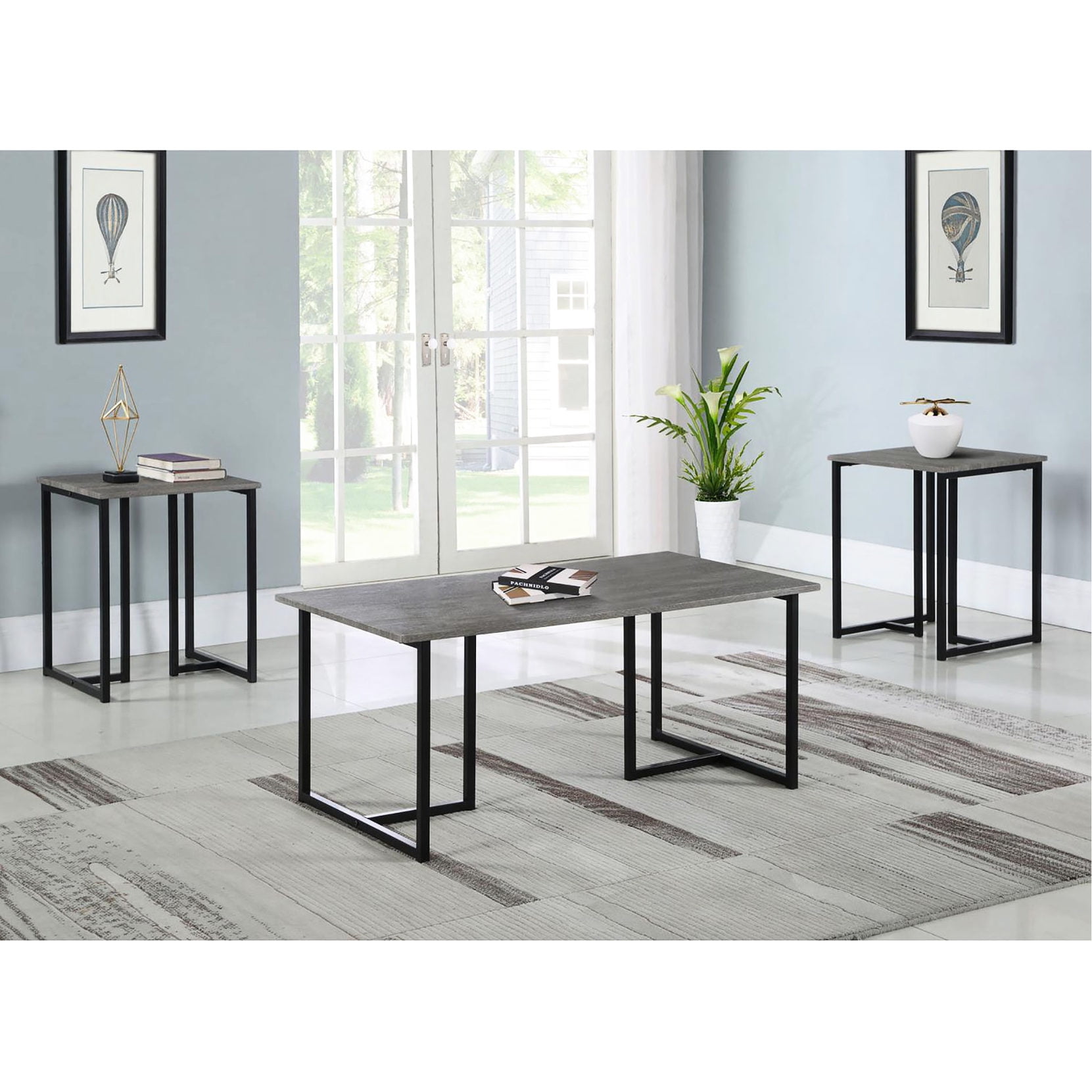 One Coffee and Two End Tables Set | Adaptable to Multiple Seating ...