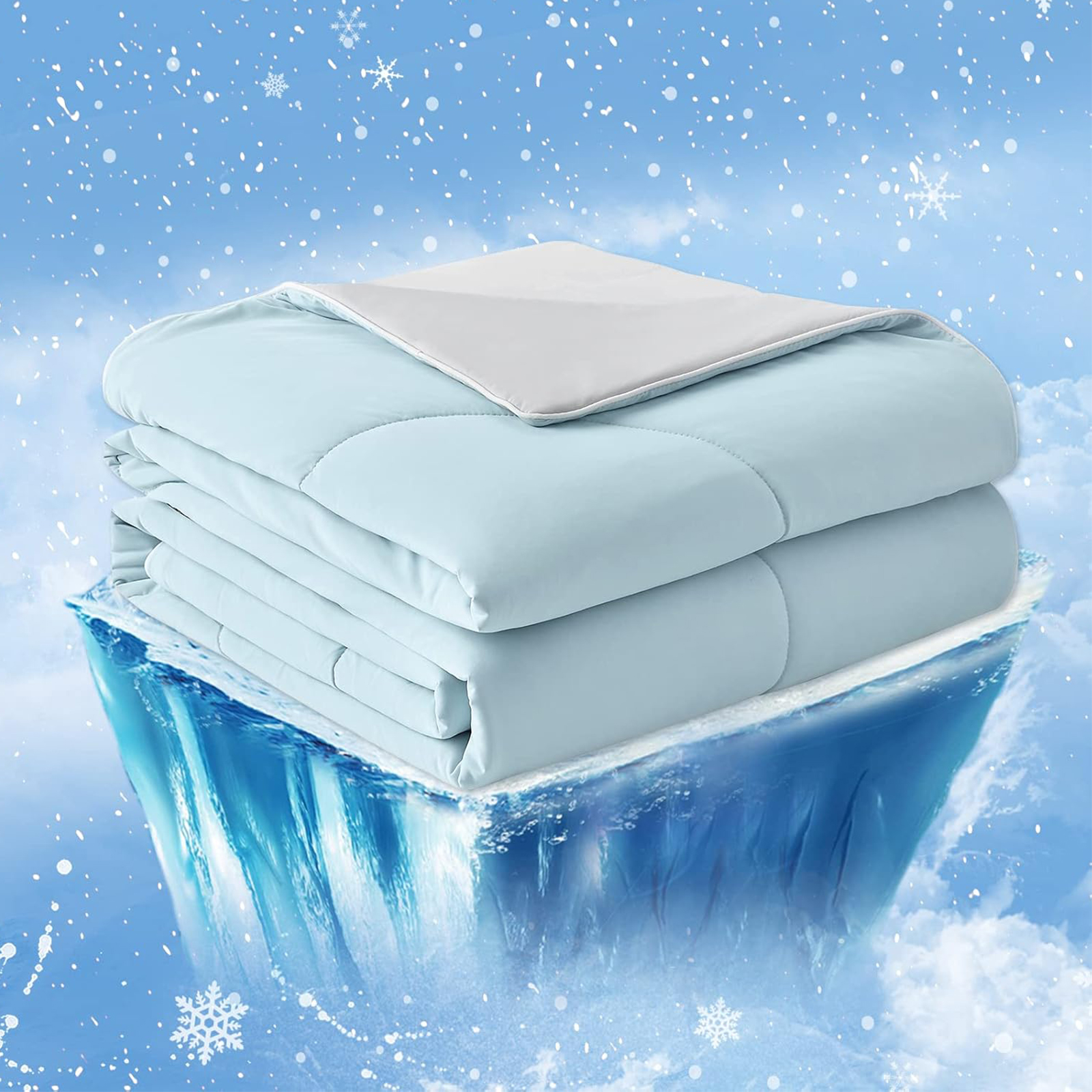 One Cold Sense Reversible Cold Effect Cooling Blanket, Summer Cooling ...