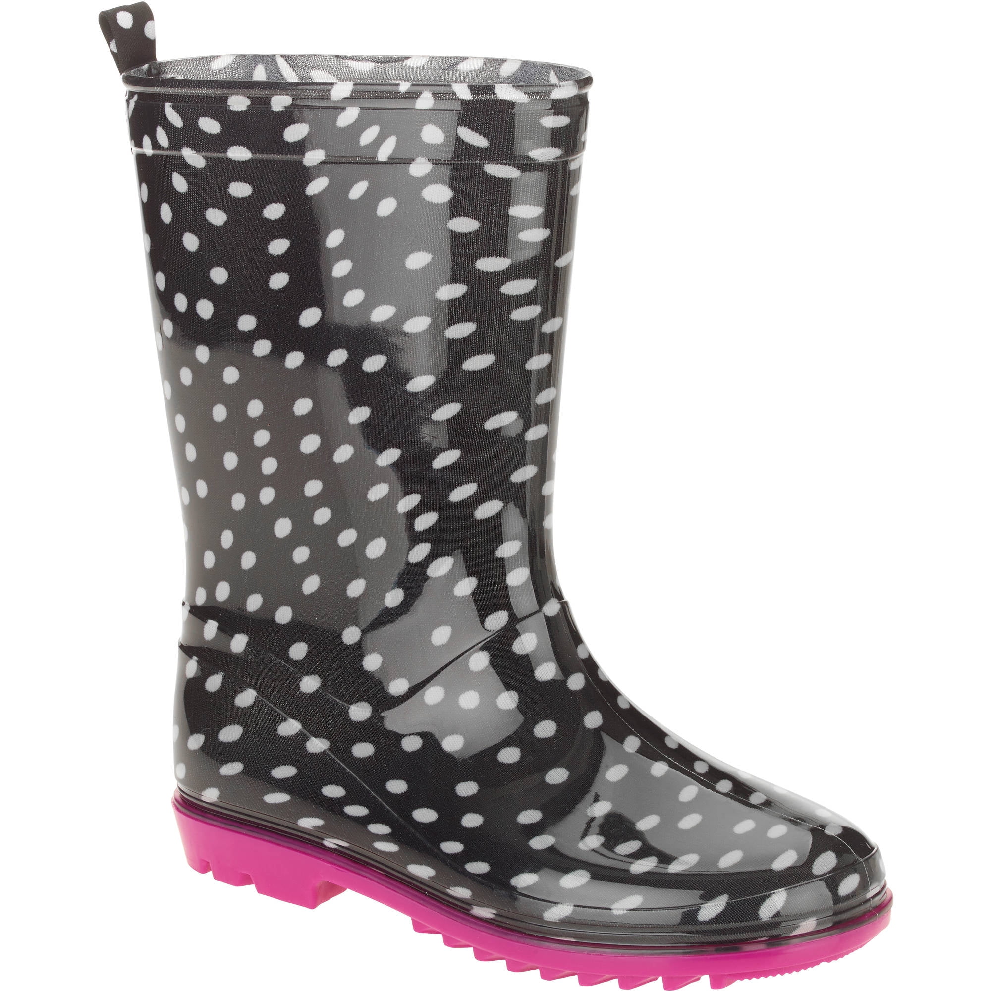 Jelly Girls Rain Boots - Polka Dot Print - Walmart.com