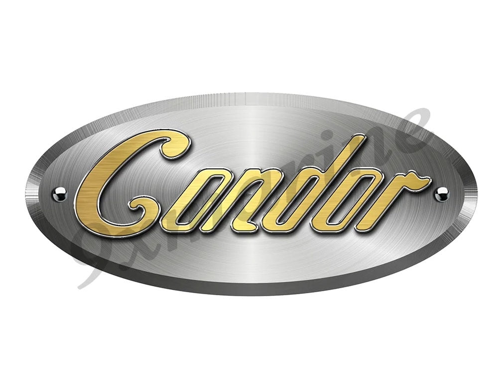 One Condor Remastered Sticker Brushed Metal Style - 10"x4.5" - Walmart.com