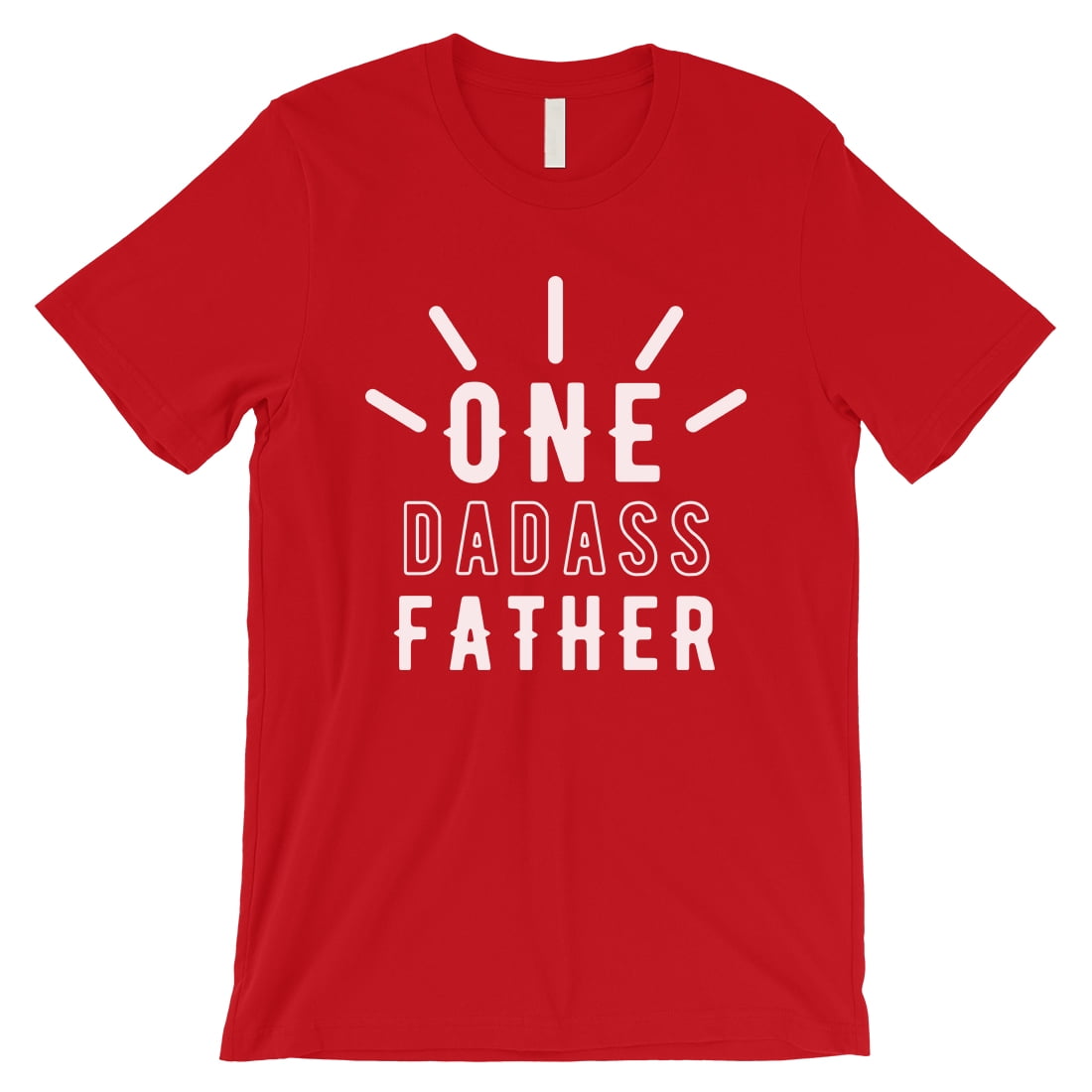 One Dadass Father Mens Red Hilarious Thoughtful Cool Dad Shirt ...