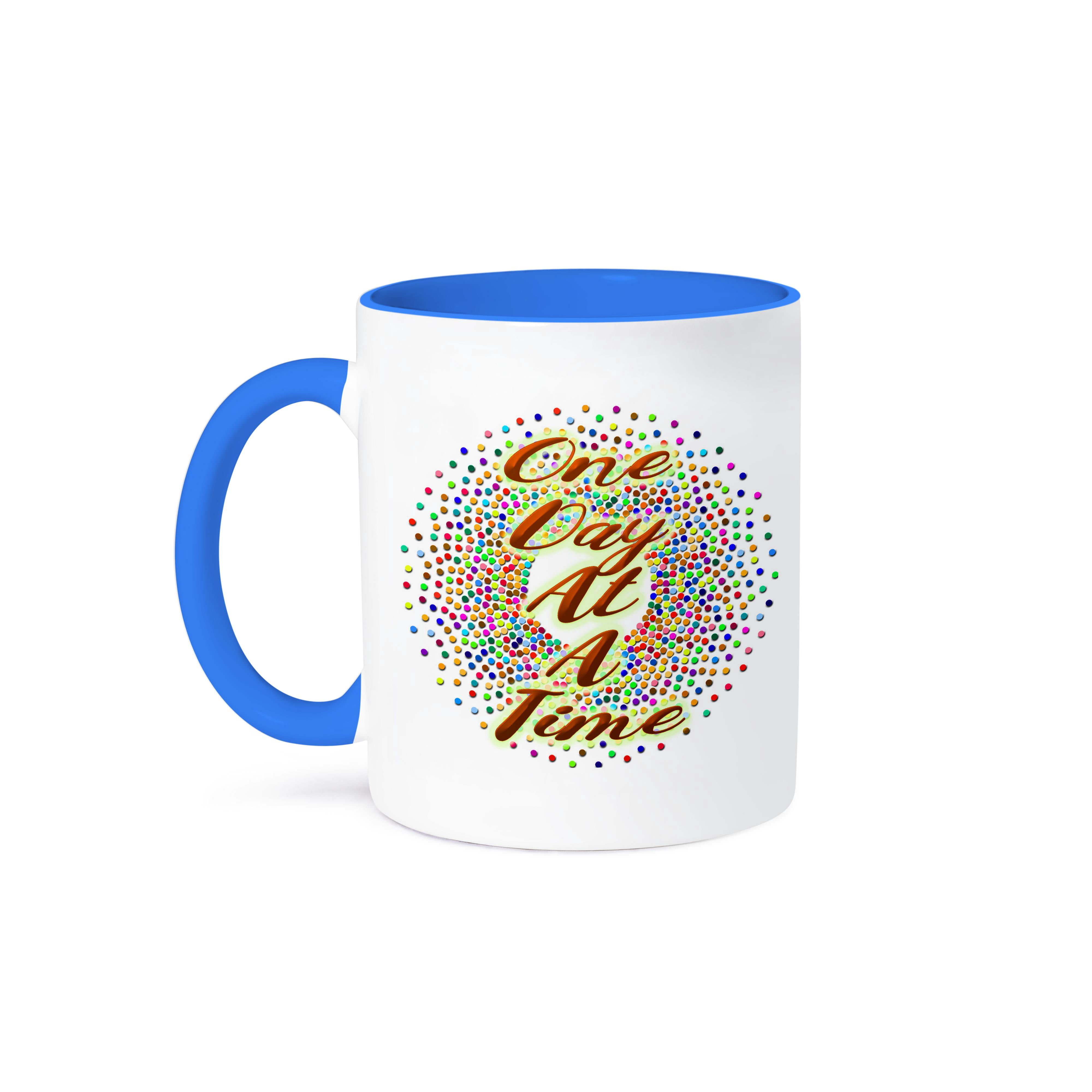 One Day At A Time Works For All Types Of Stress A Great Gift, 11oz Two ...
