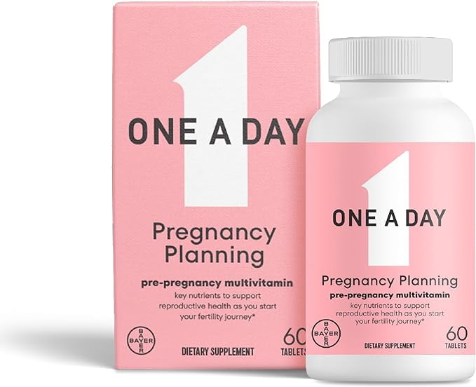 One A Day Pregnancy Planning Prenatal Multivitamin for Women, Pre ...