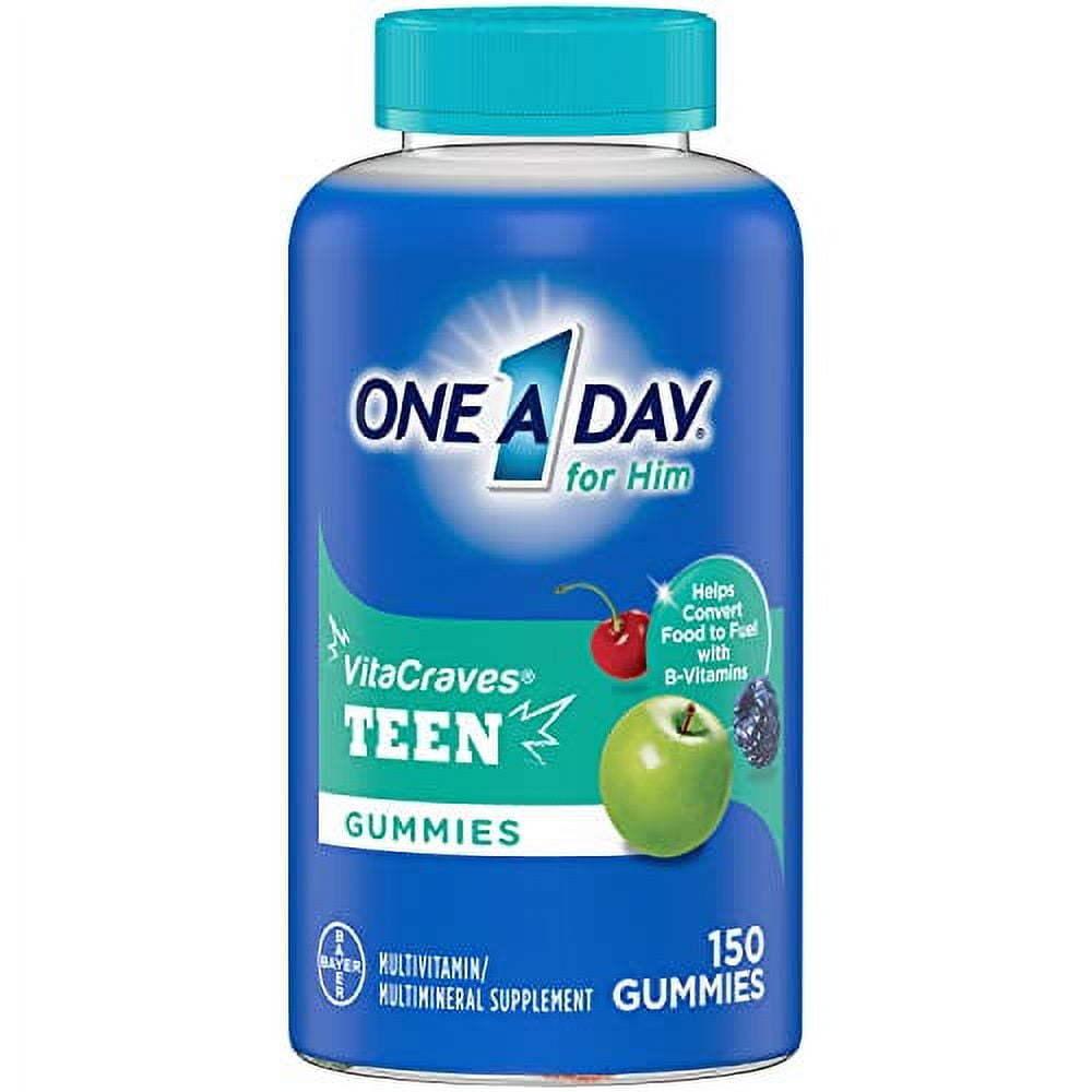 One A Day Teen for Him Multivitamin Gummies, Gummy Multivitamins with ...