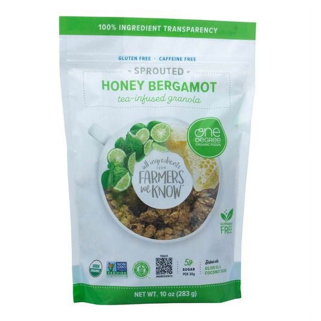 One Degree Granola Sprouted, Honey Bergamot Tea-Infused, Organic-10 oz ...