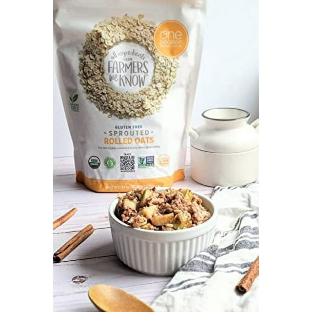 One Degree Organic Foods, Gluten Free Sprouted Rolled Oats, 2.27kg/5 ...