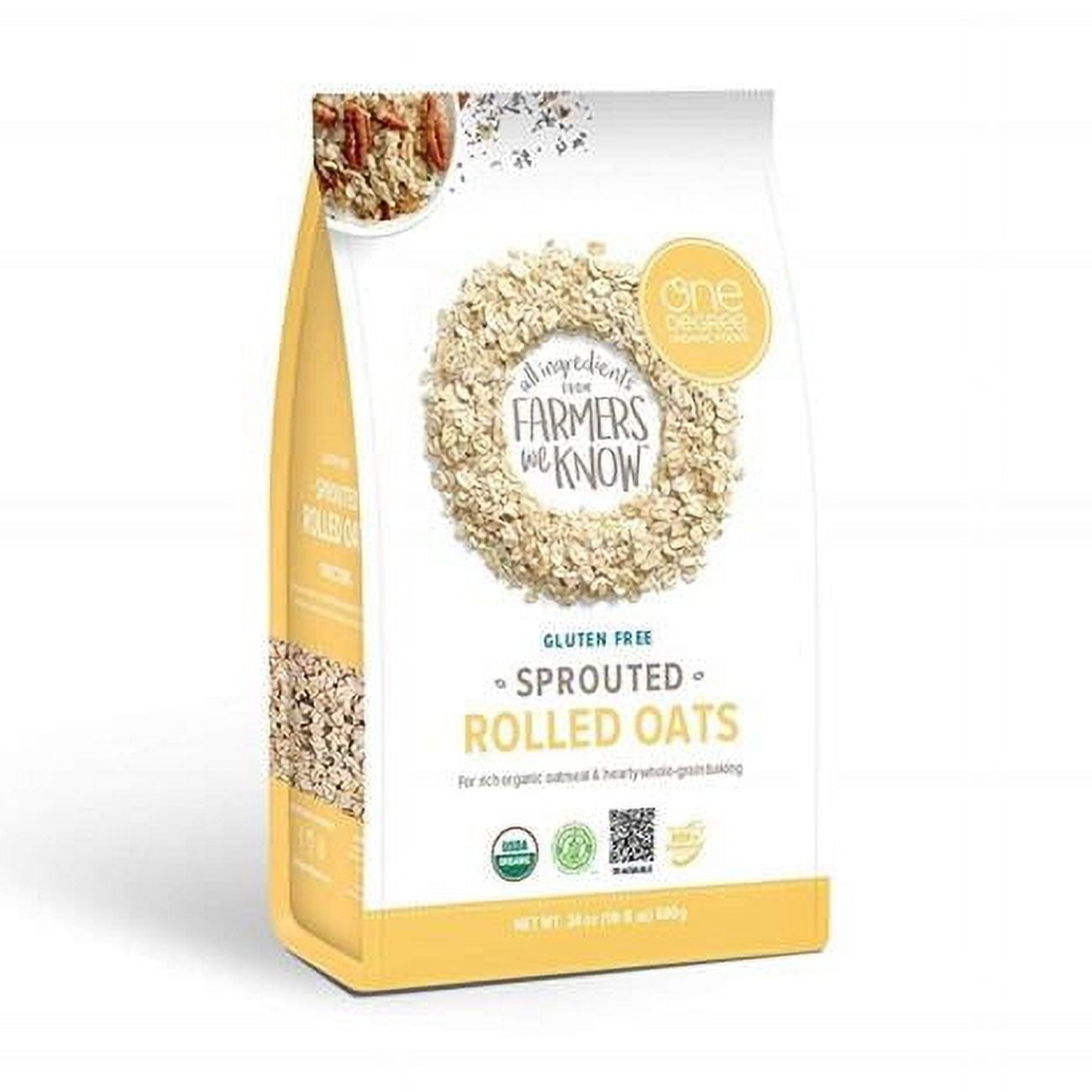 One Degree Organic Foods Organic Sprouted Rolled Oats - Walmart.com