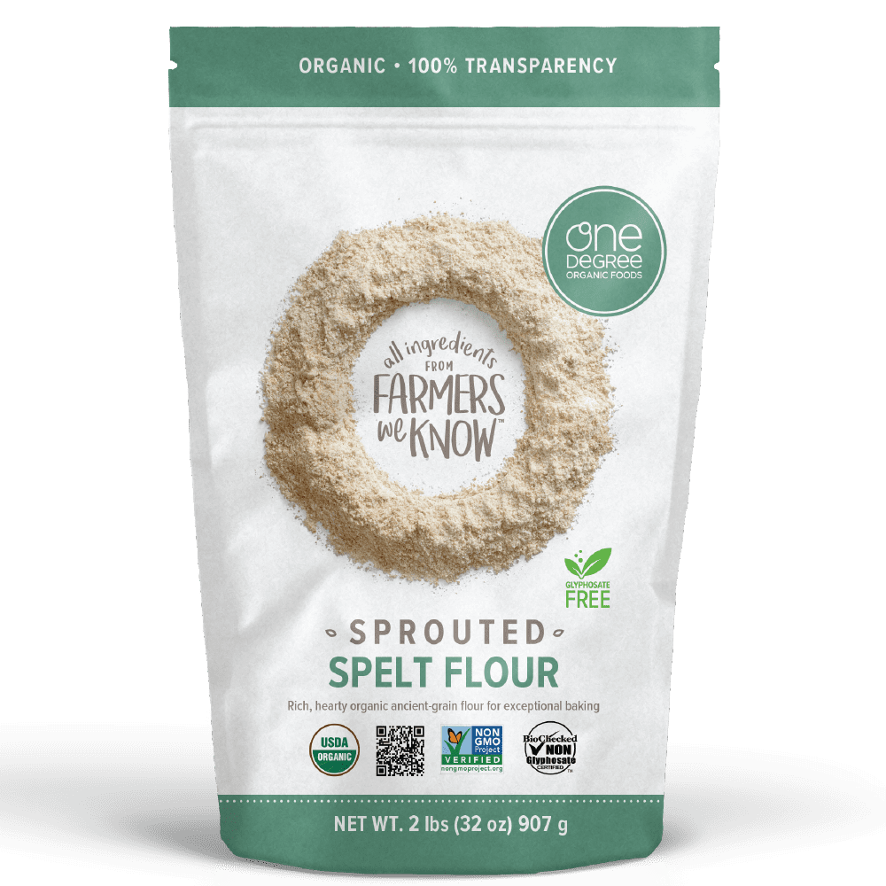 One Degree Organic Foods Organic Sprouted Spelt Flour 80 oz Pack of 2 ...