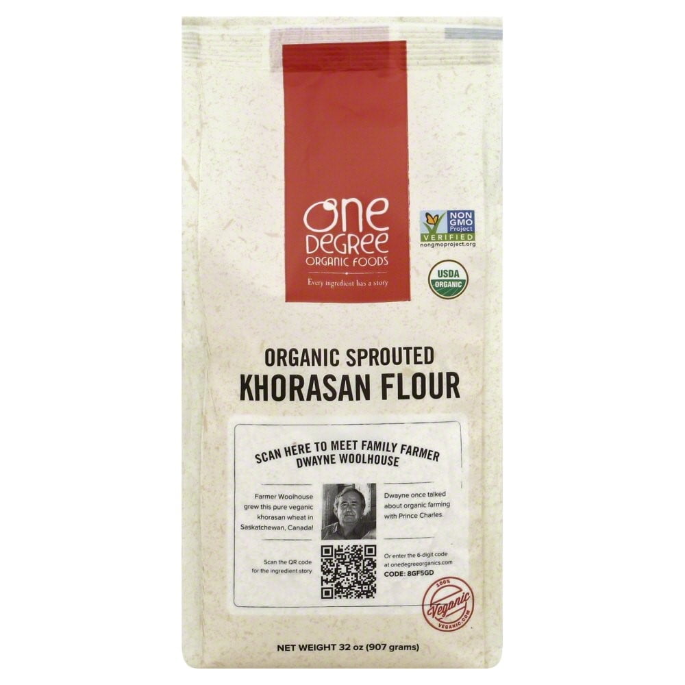 One Degree Organic Sprouted Khorasan Flour, 32 Oz - Walmart.com
