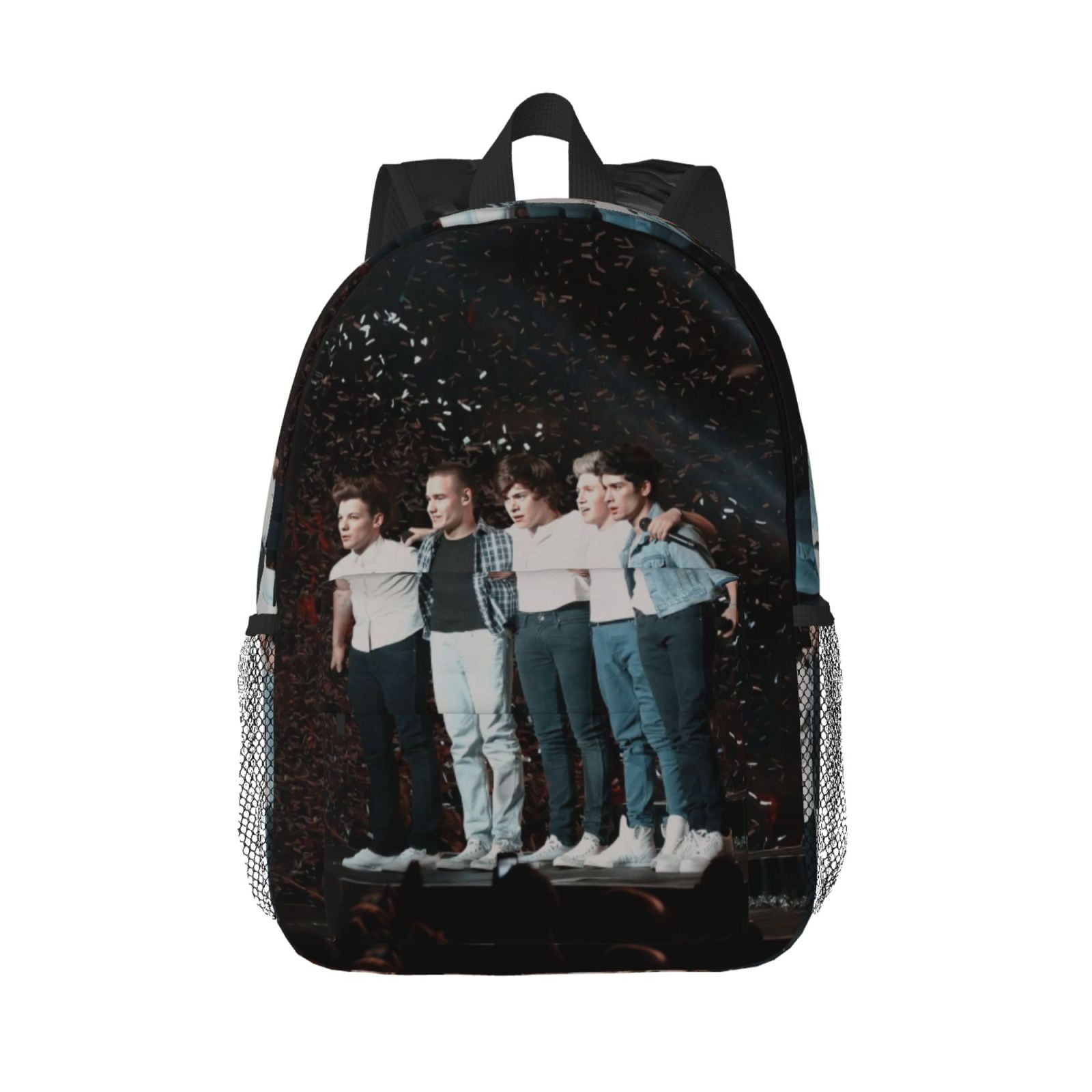 One Direc-,Ti0n Backpack Cartoon Laptop Backpack With Front Pocket For ...