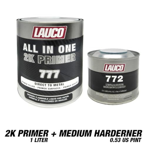 All In One Direct To Metal 2K Urethane Primer Surfacer Gray (4:1) (Primer Filler, Primer ...