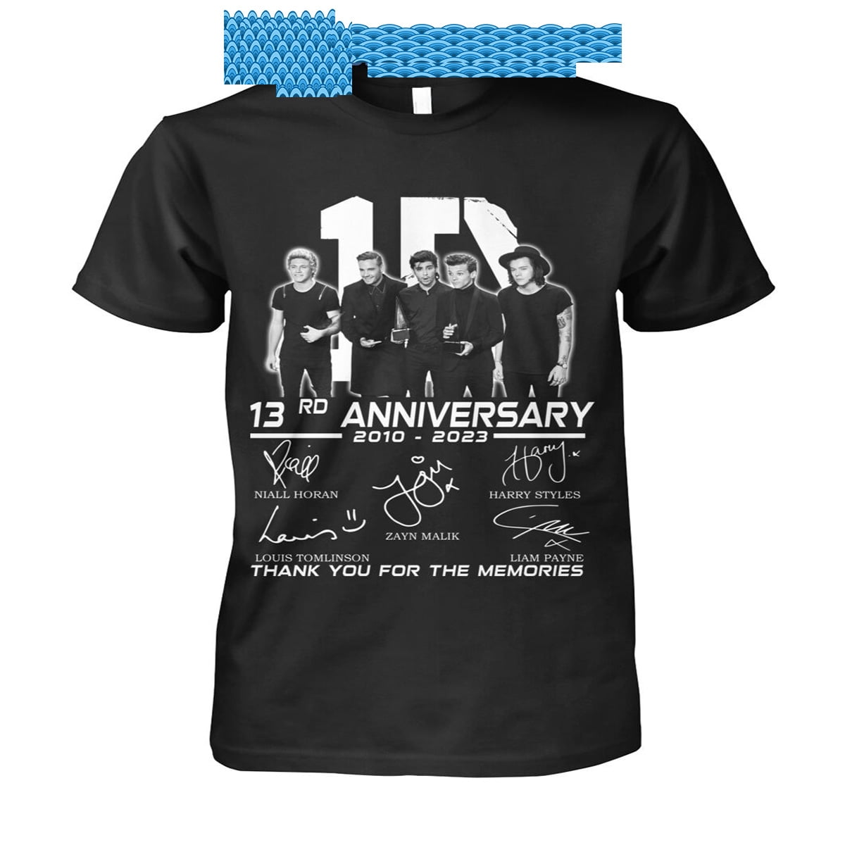 One Direction 13rd Anniversary 2010 2023 Memories T Shirt - Walmart.com
