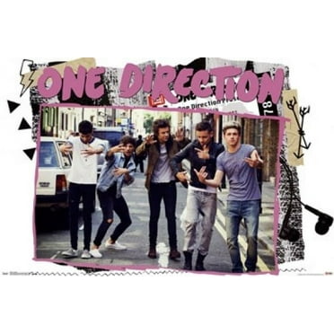 Trends International One Direction Blue Wall Poster 22.375" x 34 ...