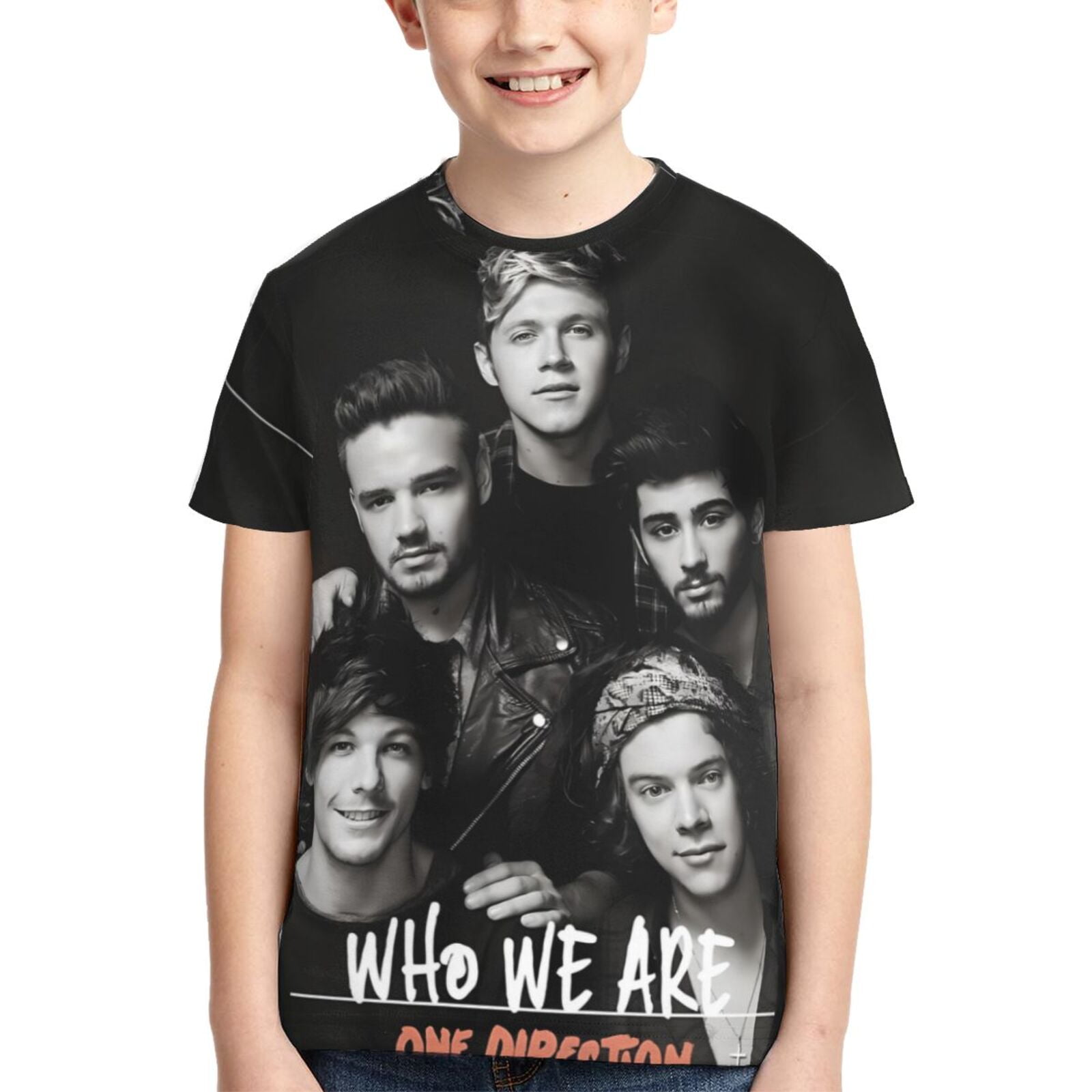 One Direction 1d Boys Girls T Shirt Kids Short Sleeve Crewneck 3d ...