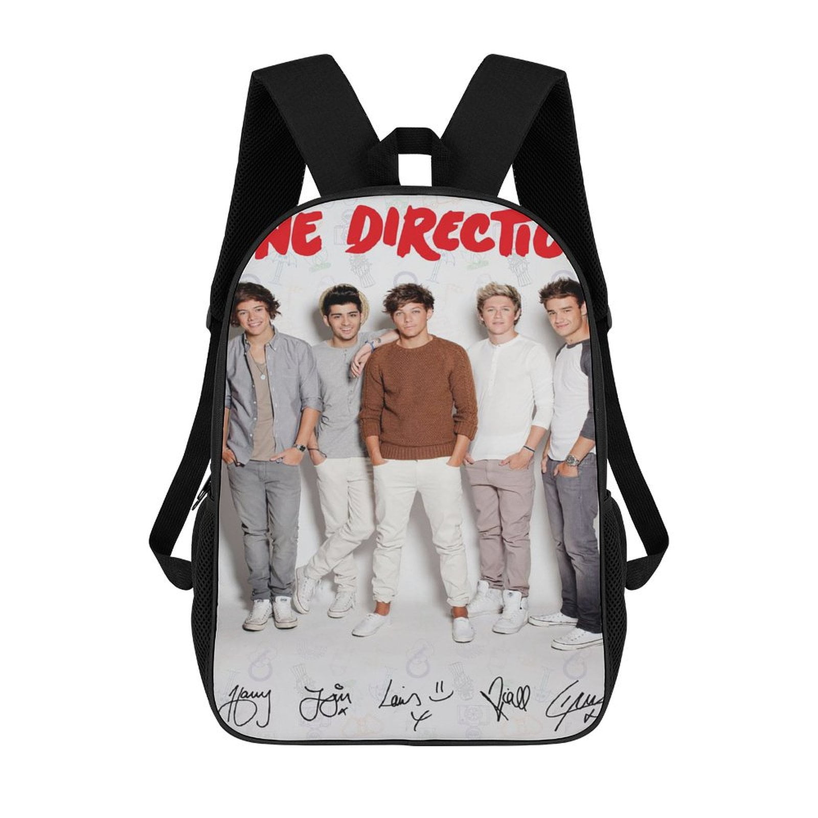 One Direction Backpack 17 Inch Book Bags Casual Daypack for Travel Work ...