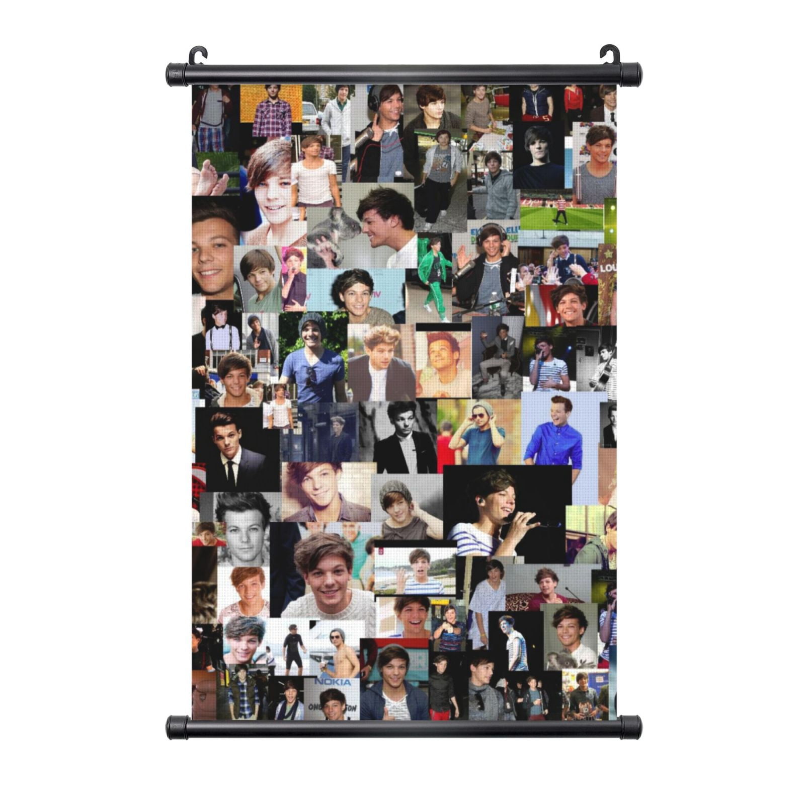 One Direction Band Black Plastic Shaft Hanging Poster Decor Canvas Wall ...