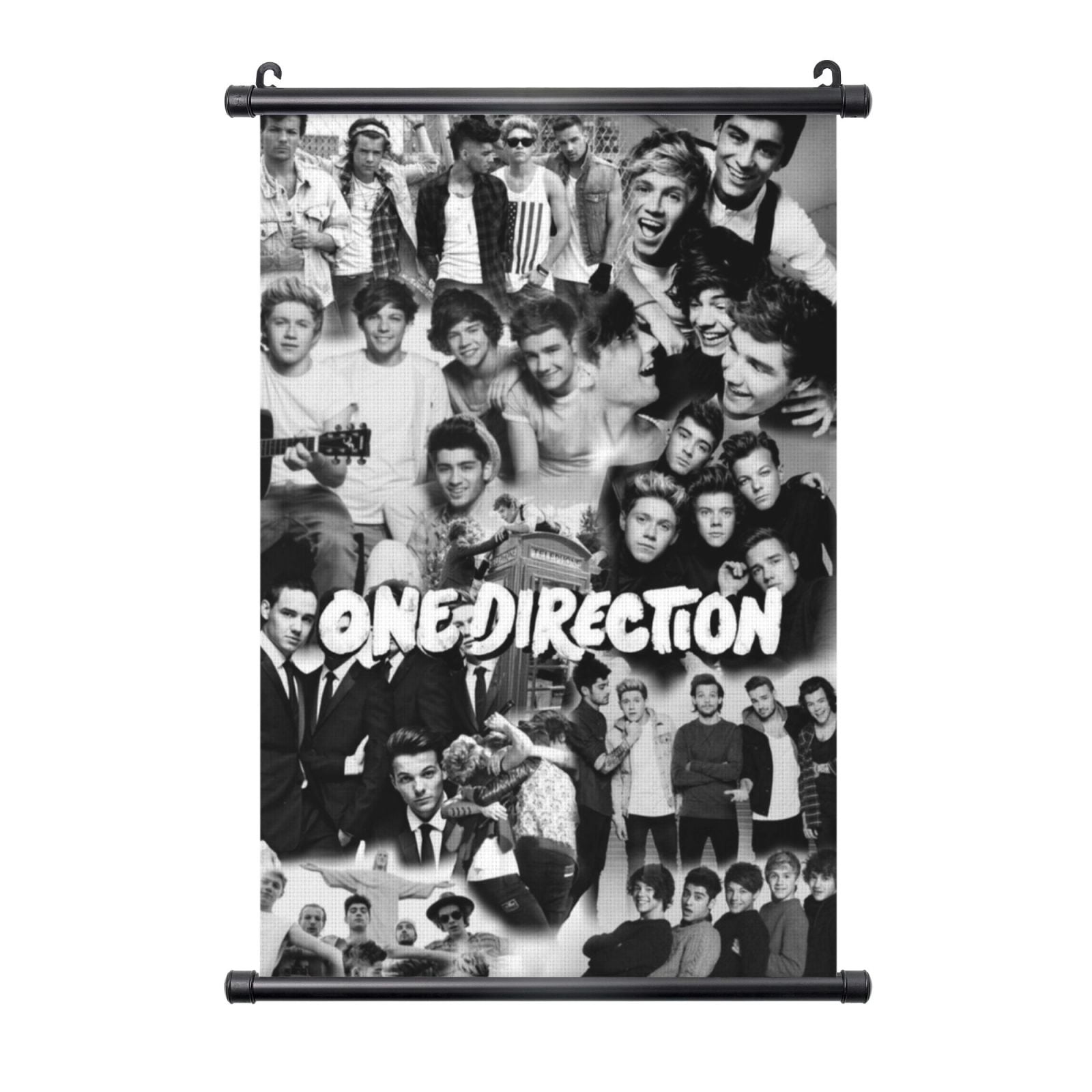 One Direction Black Plastic Shaft Hanging Poster Decor Canvas Wall ...