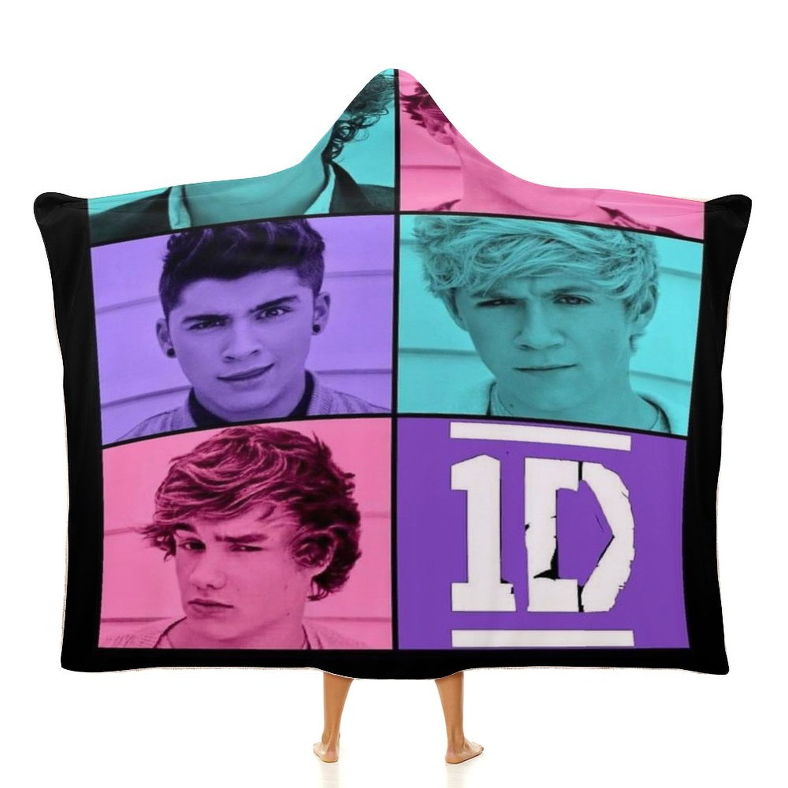 One Direction Blanket Wearable Cartoon Cosplay Hoodie Throw Blanket ...