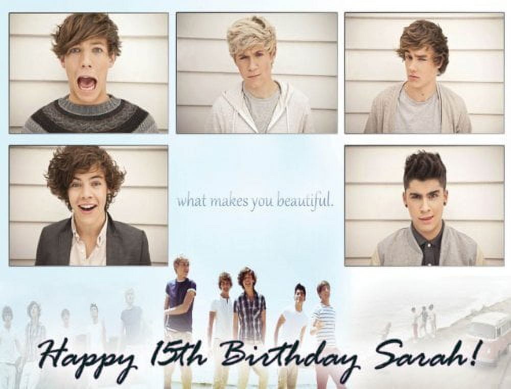 One Direction Cake Edible Icing Image Frosting Sheet Cake Topper 10" by ...