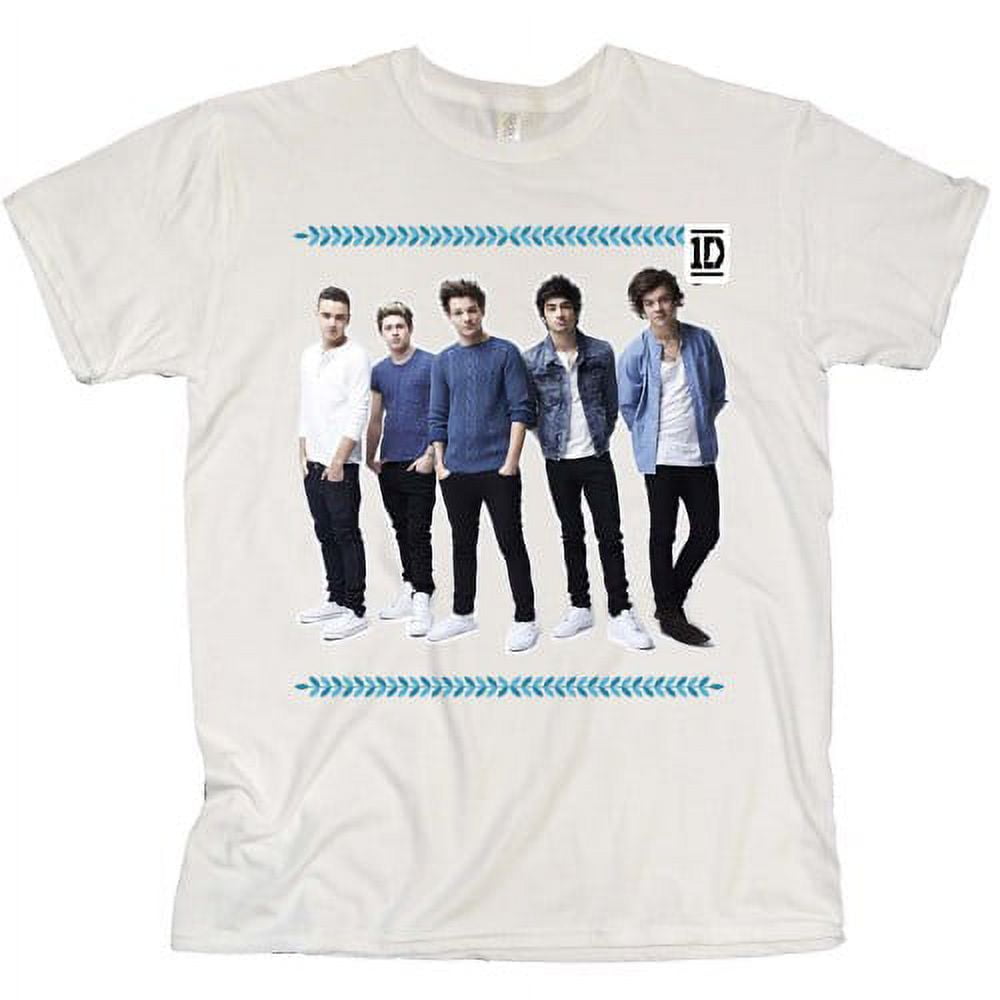 One Direction Ladies T-Shirt: College Wreath (Skinny Fit) (Small ...