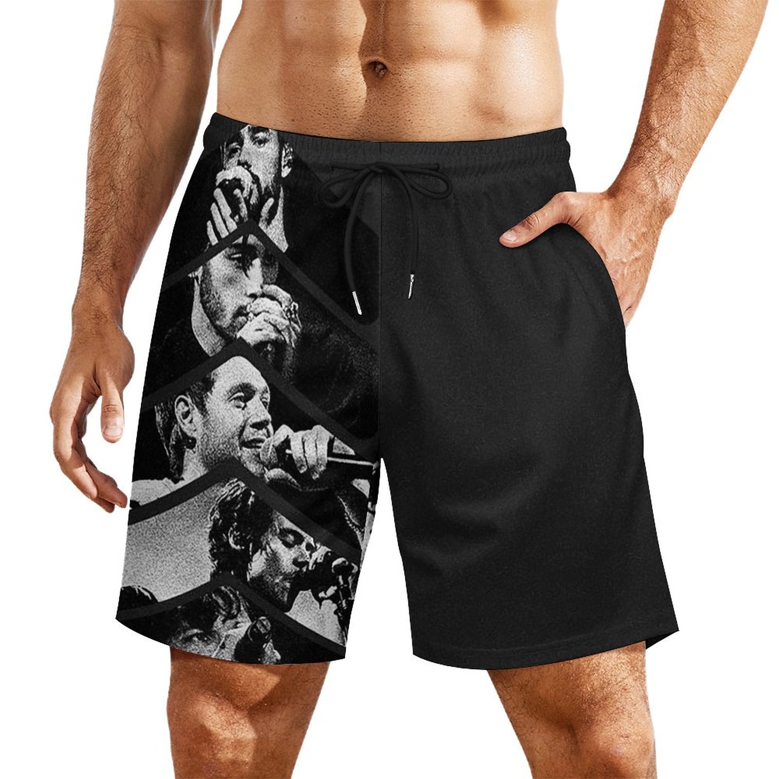 One Direction Men's Swim Trunks Beach Compression Iiner Shorts Quick ...