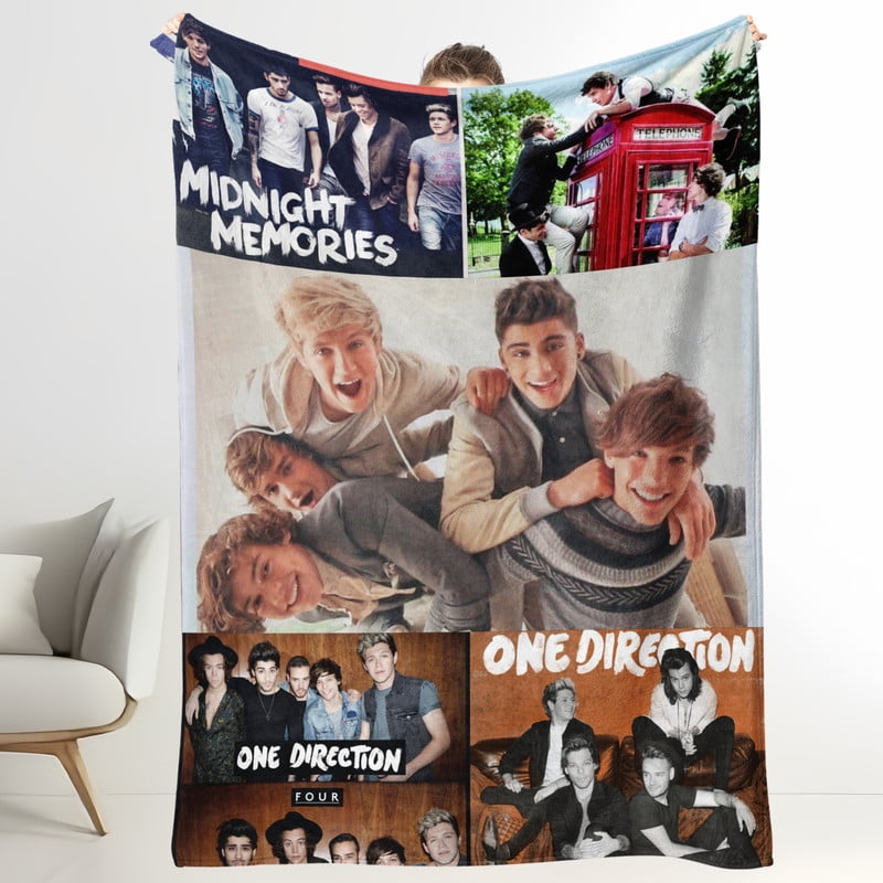 One Direction Music Soft Flannel Throws Blankets Lightweight for Couch ...