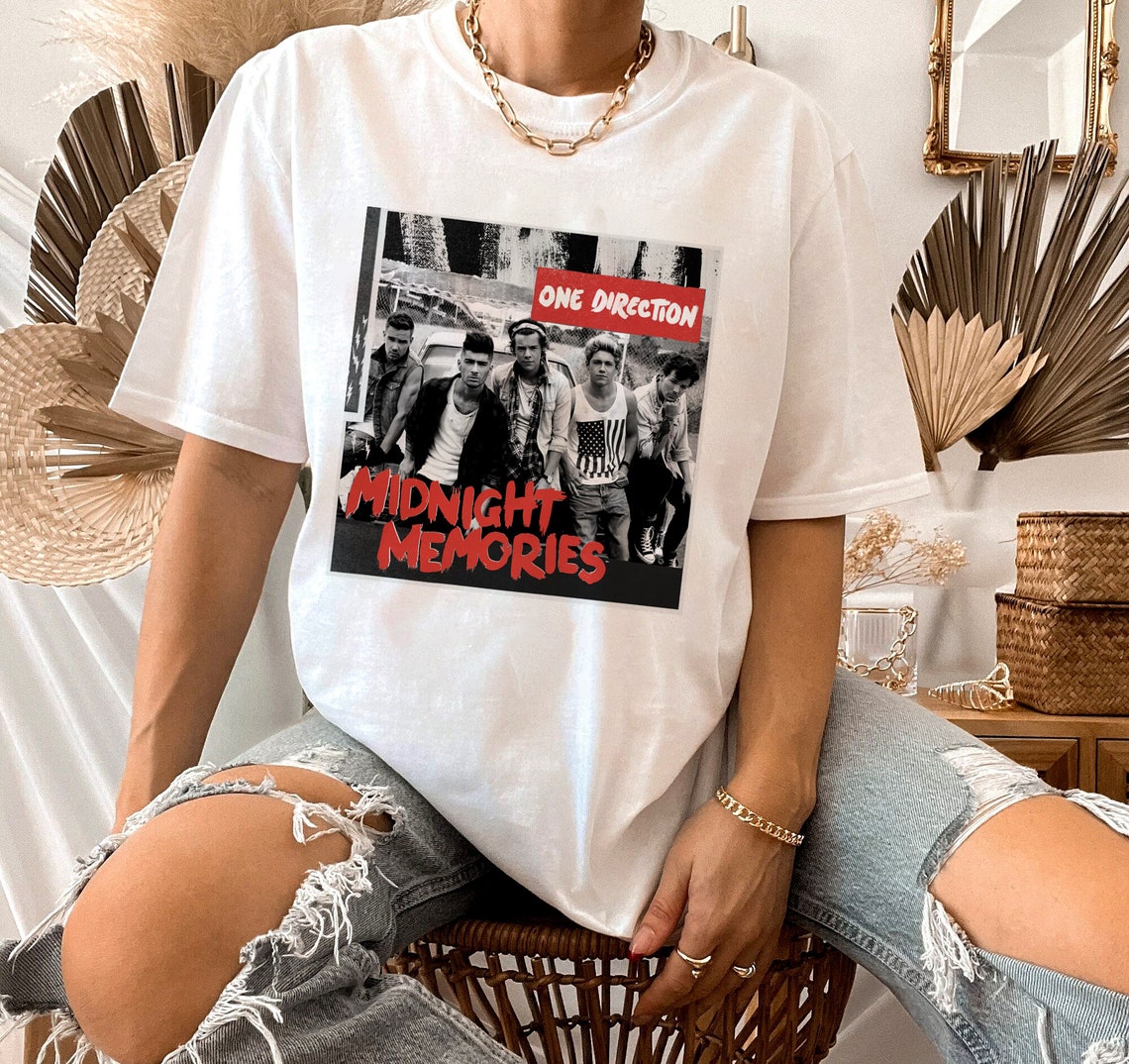 One Direction Shirt, One Direction World Tour Shirt, Midnight Memories ...