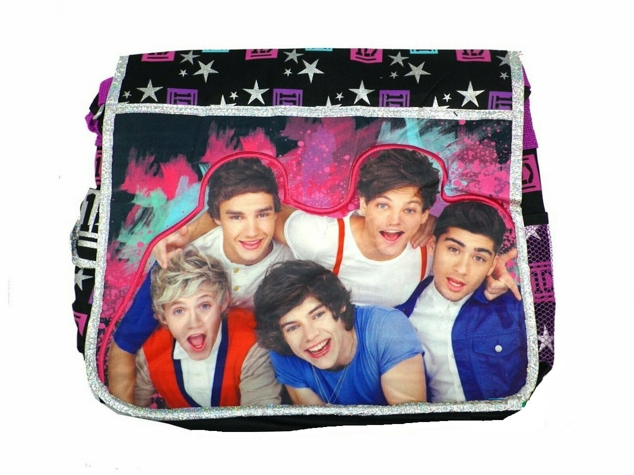 One Direction 1D Large School Bookbag - Messenger Sling Laptop Bag ...
