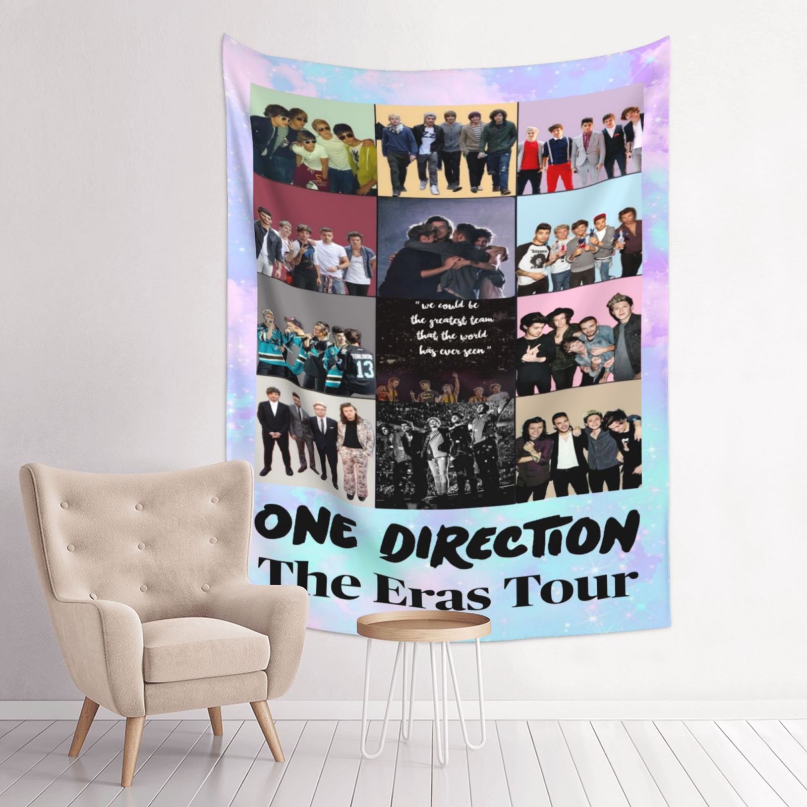 One Direction Tapestry Kawaii Tapestry Room Decor Aesthetic Cute Room ...